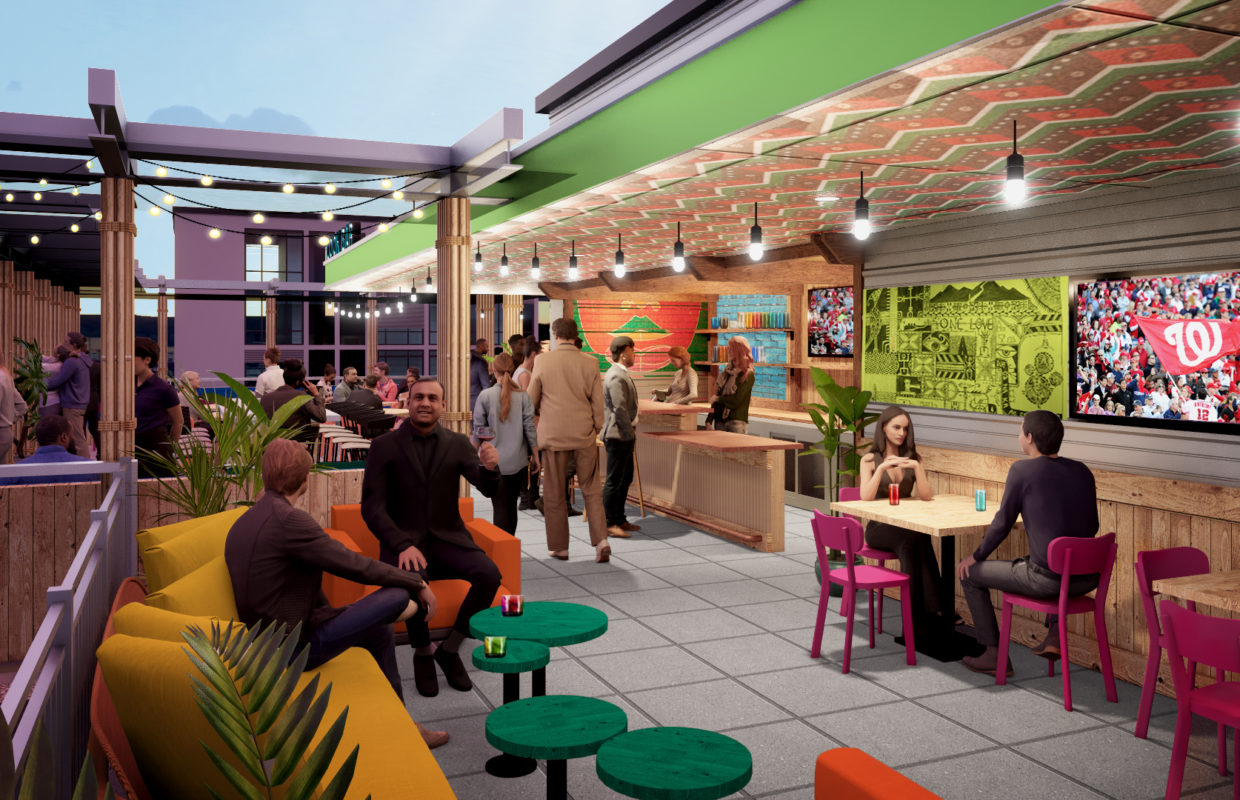 Conceptual Rooftop Bar Design | Oculus Inc.